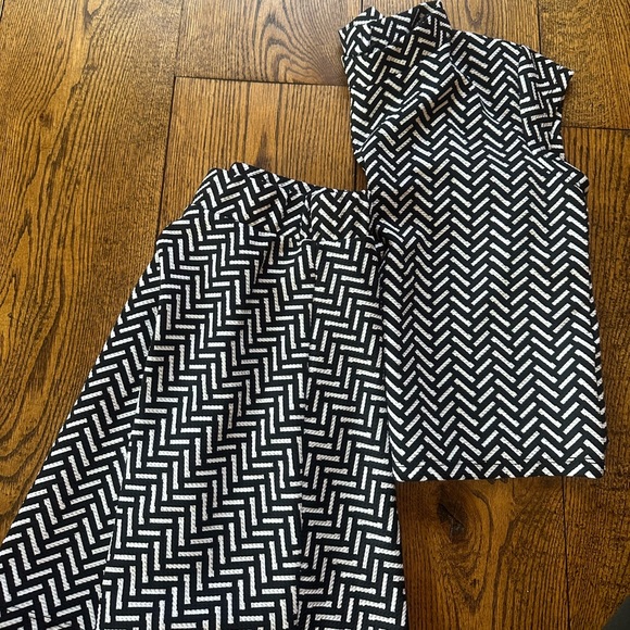 Disney | Matching Sets | Blackwhite Striped Shirt And Skirt Set | Poshmark